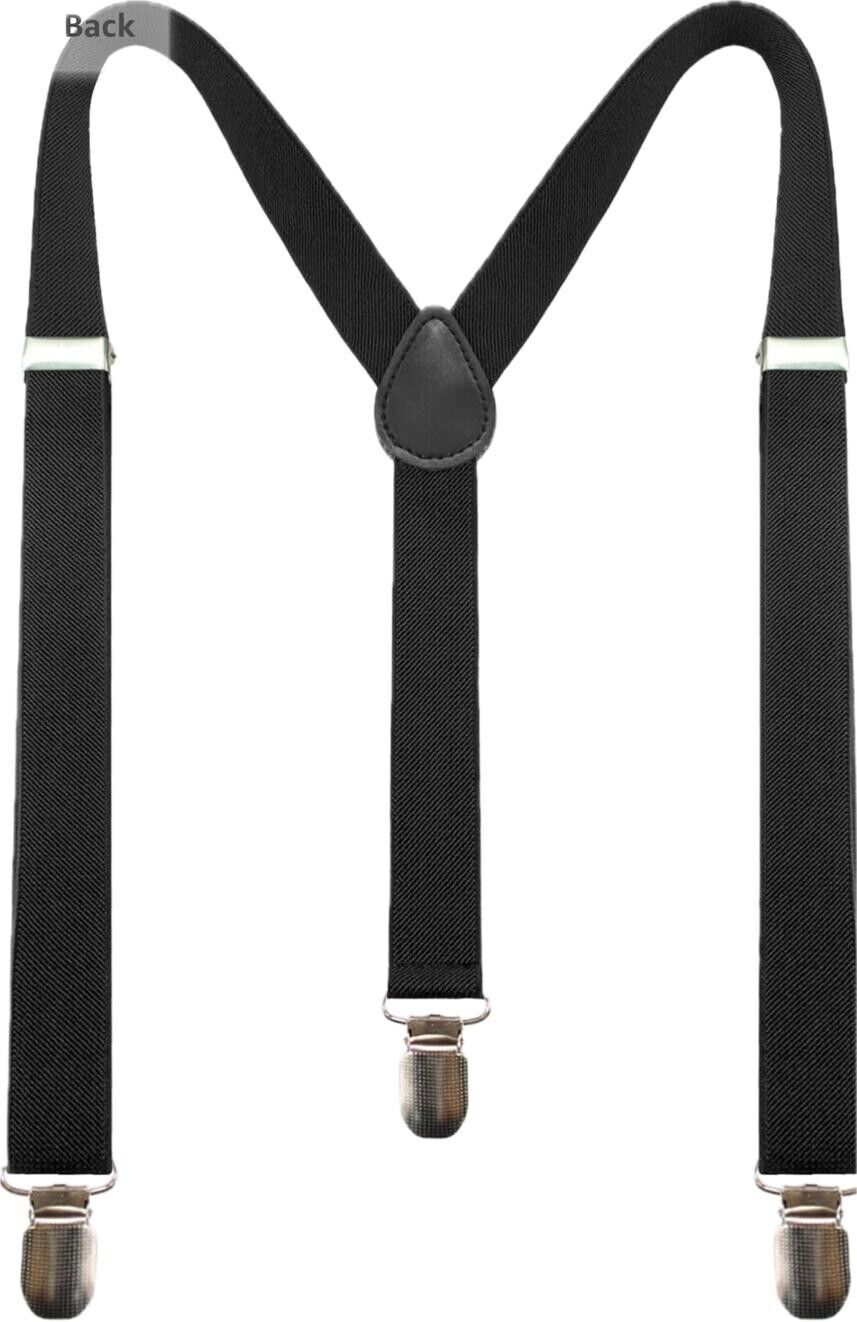Heavy Duty utility Clips 2” Wide Elastic Work Suspender - Protection Valley